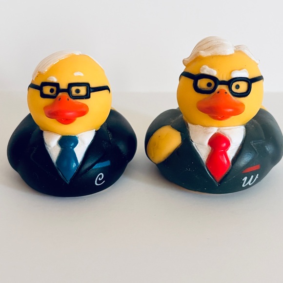 Berkshire | Accents | Warren Buffett Charlie Munger Rubber Duckie Set ...
